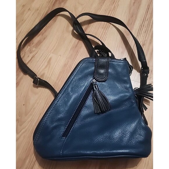 Hadaki | Bags | Hadaki Leather Backpack Crossbody Shoulder Bag Purse ...